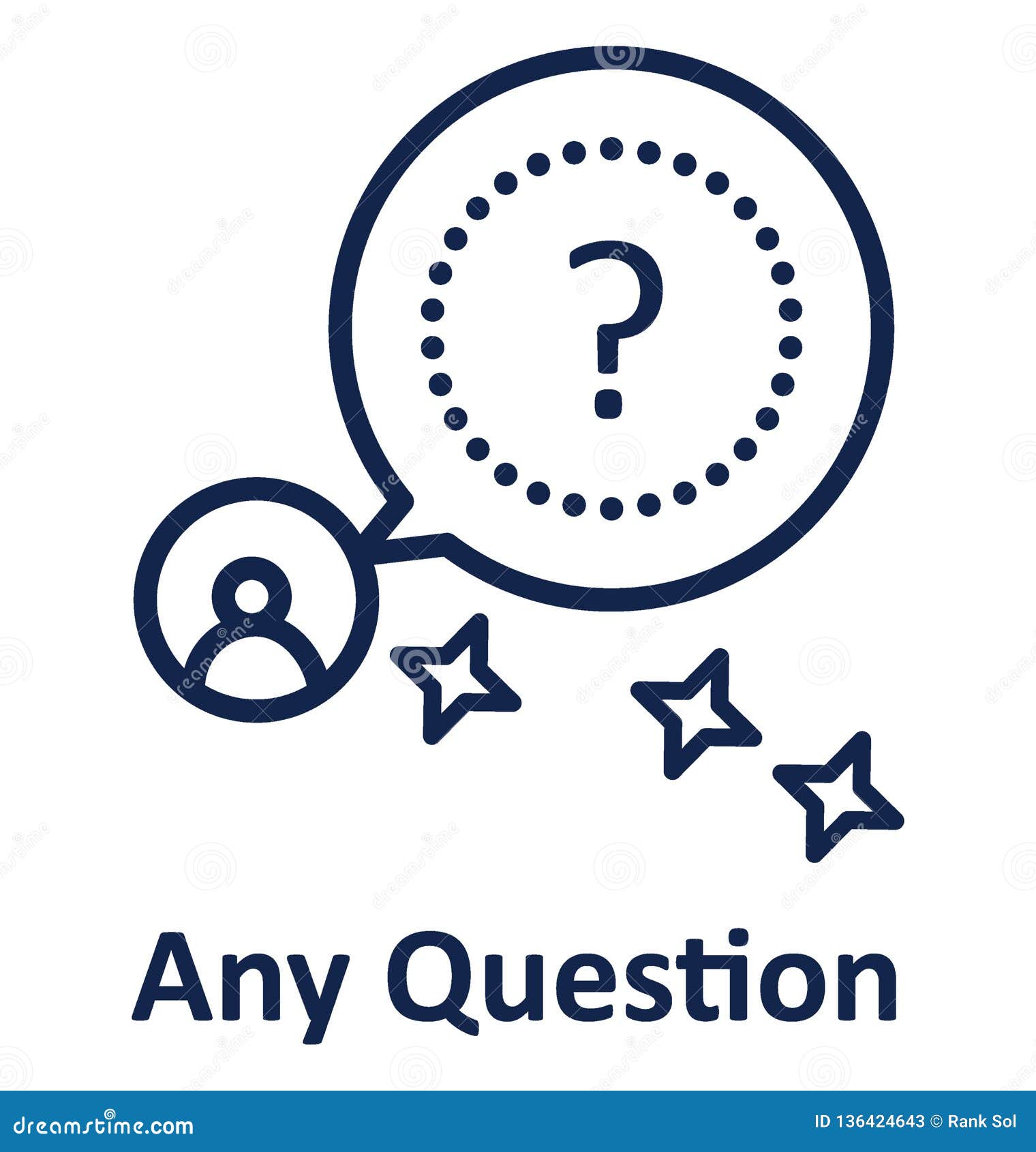 Basic Any Question Isolated Vector Icon that Can Easily Modified or ...