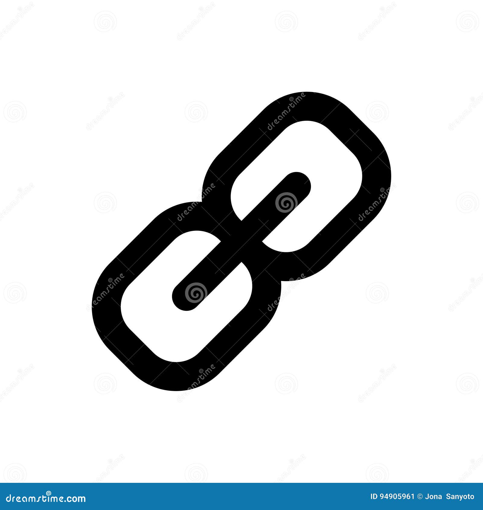 Basic app attach icon stock vector. Illustration of chain - 94905961
