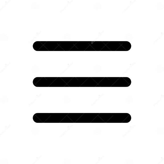 Basic app burger menu icon stock vector. Illustration of digital - 94905847