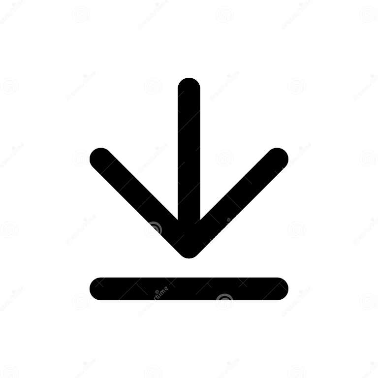 Basic app download icon stock vector. Illustration of data - 94905835