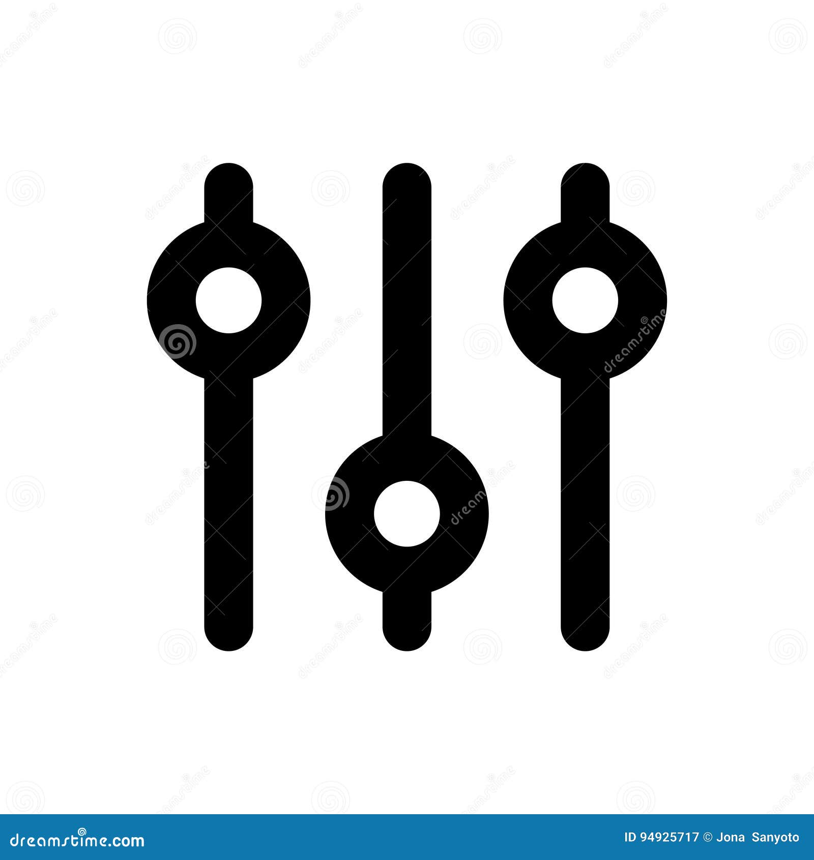Basic app setting icon stock vector. Illustration of louder - 94925717