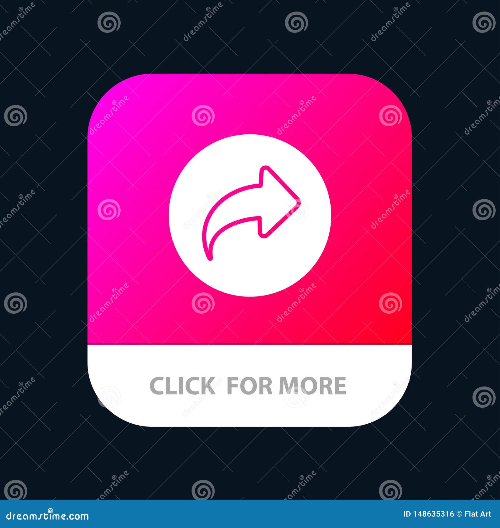 Basic, Arrow, Right, Ui Mobile App Button. Android and IOS Glyph Version Stock Vector ...