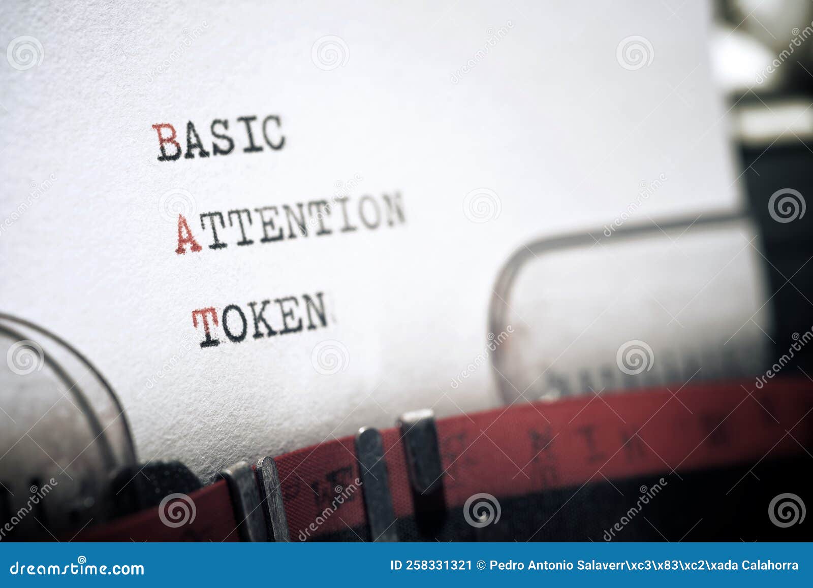 Basic attention token stock image. Image of acronym - 258331321