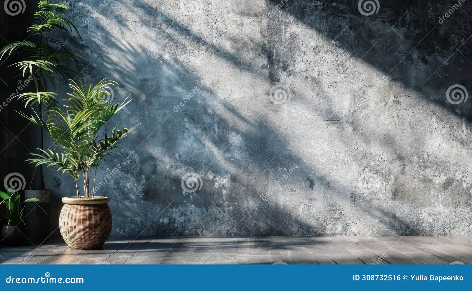 Basic Backdrop for Showcasing a Product. a Natural Sunshade Shadow on a ...