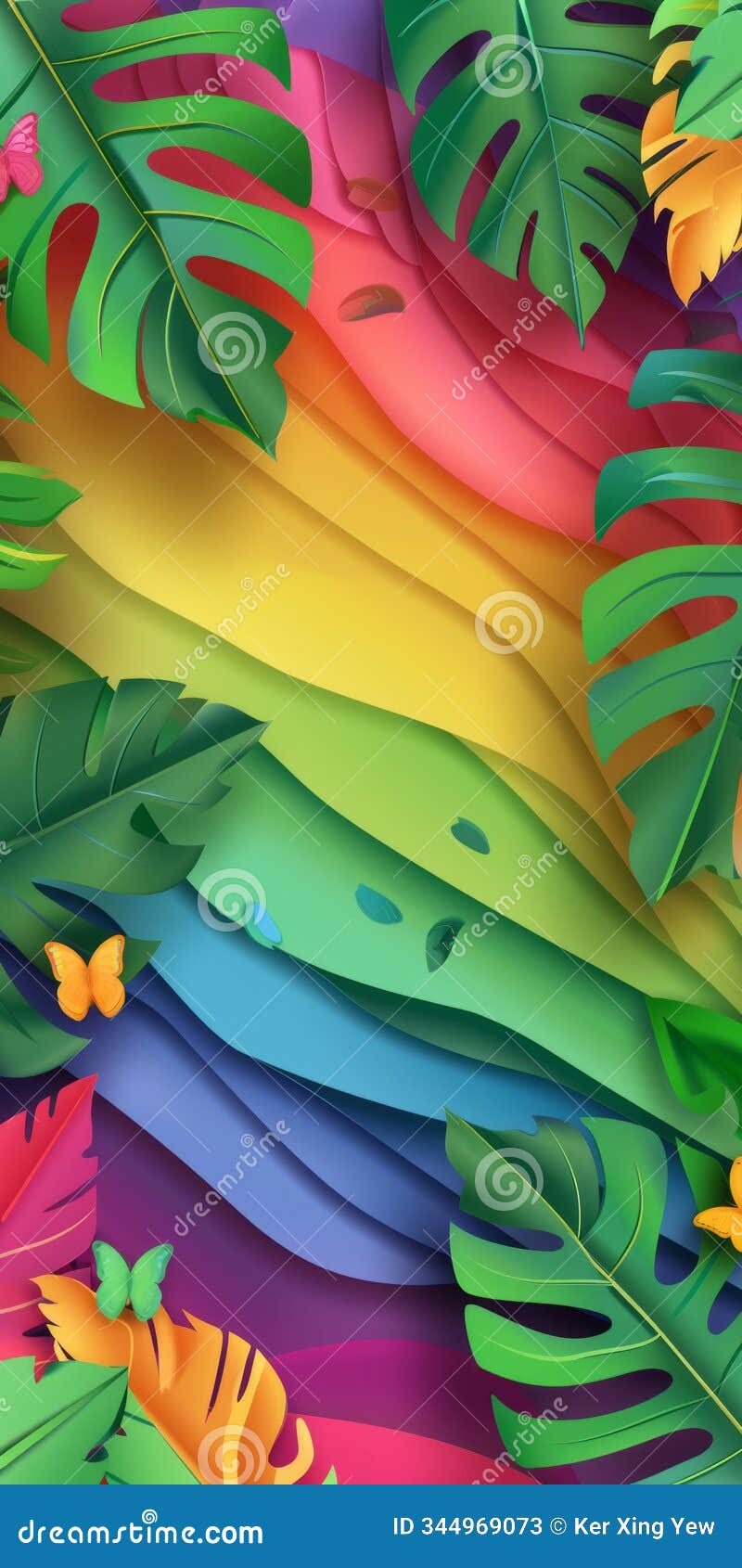 Basic Background with Pride Month Elements Stock Illustration ...