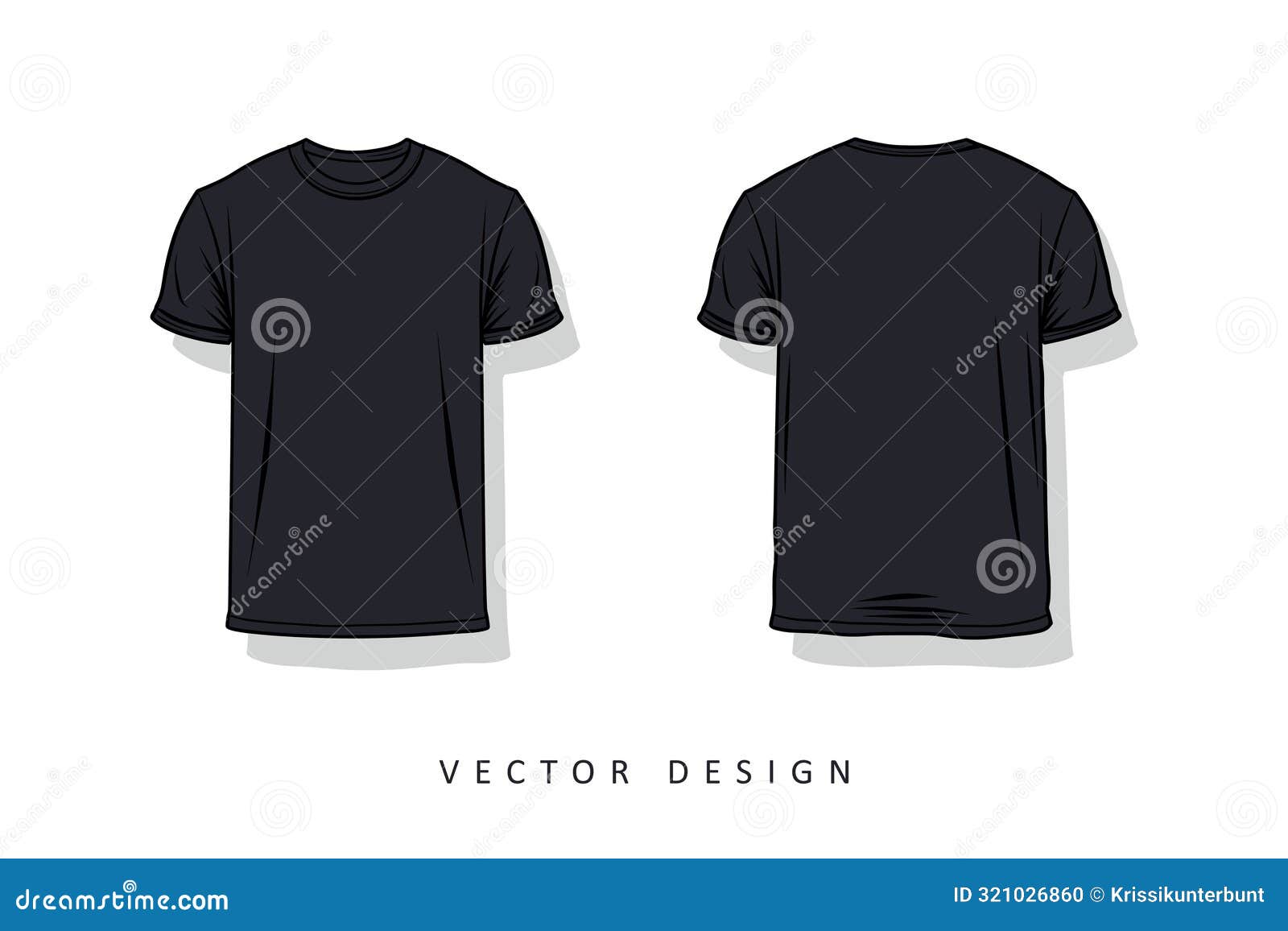 Basic Black Shirt Vector Design AI Generated Stock Vector ...