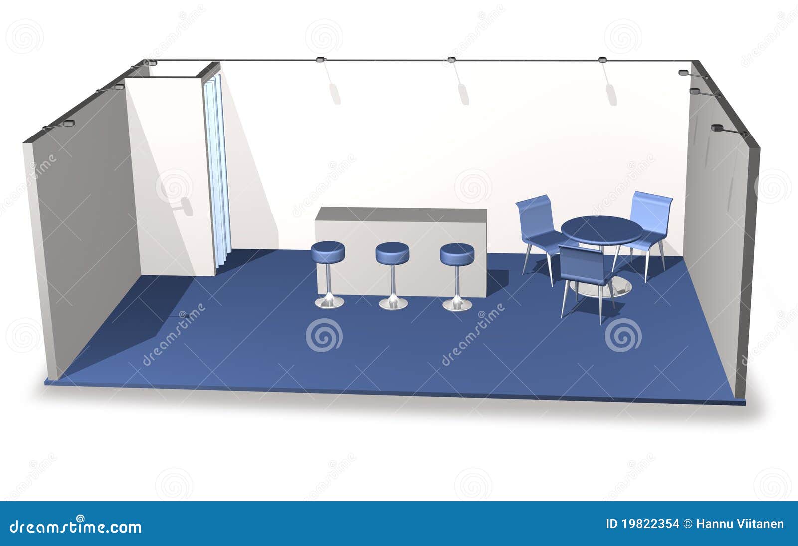 Basic blank fair stand stock illustration. Illustration of market ...