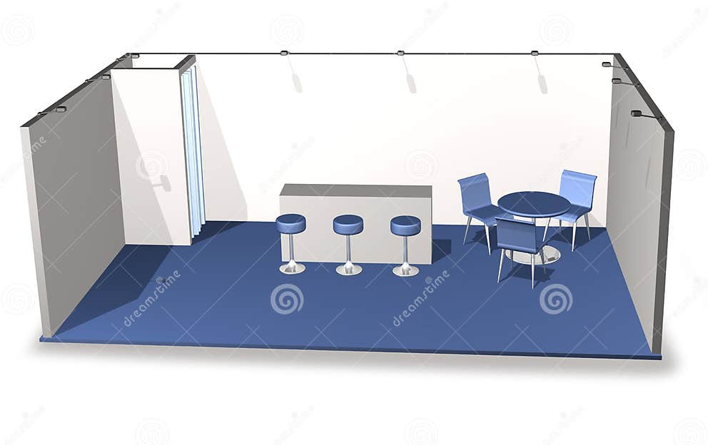 Basic blank fair stand stock illustration. Illustration of market ...