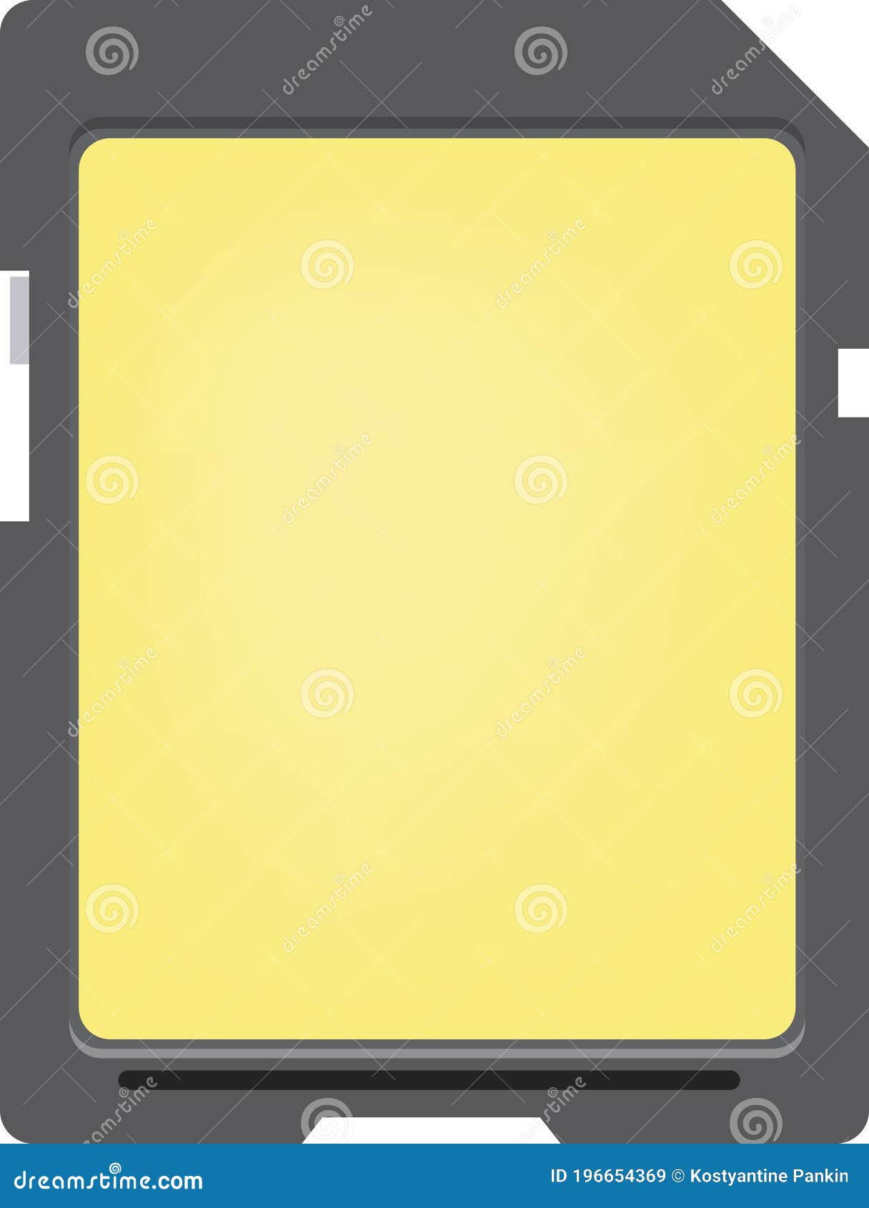 Basic blank Memory Card stock vector. Illustration of digital - 196654369