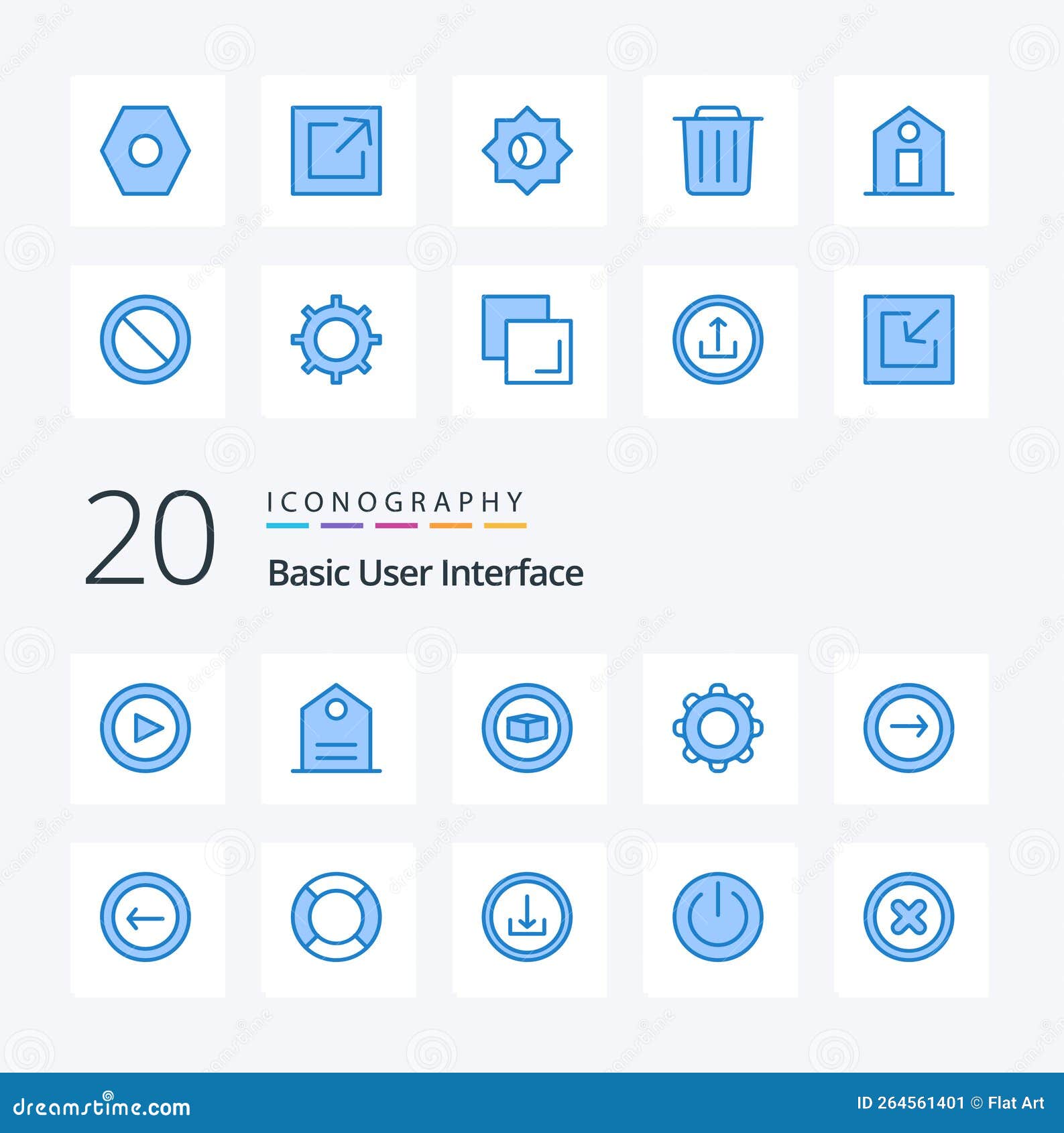 20 Basic Blue Color Icon Pack Like Basic Link Cube Export Settings ...