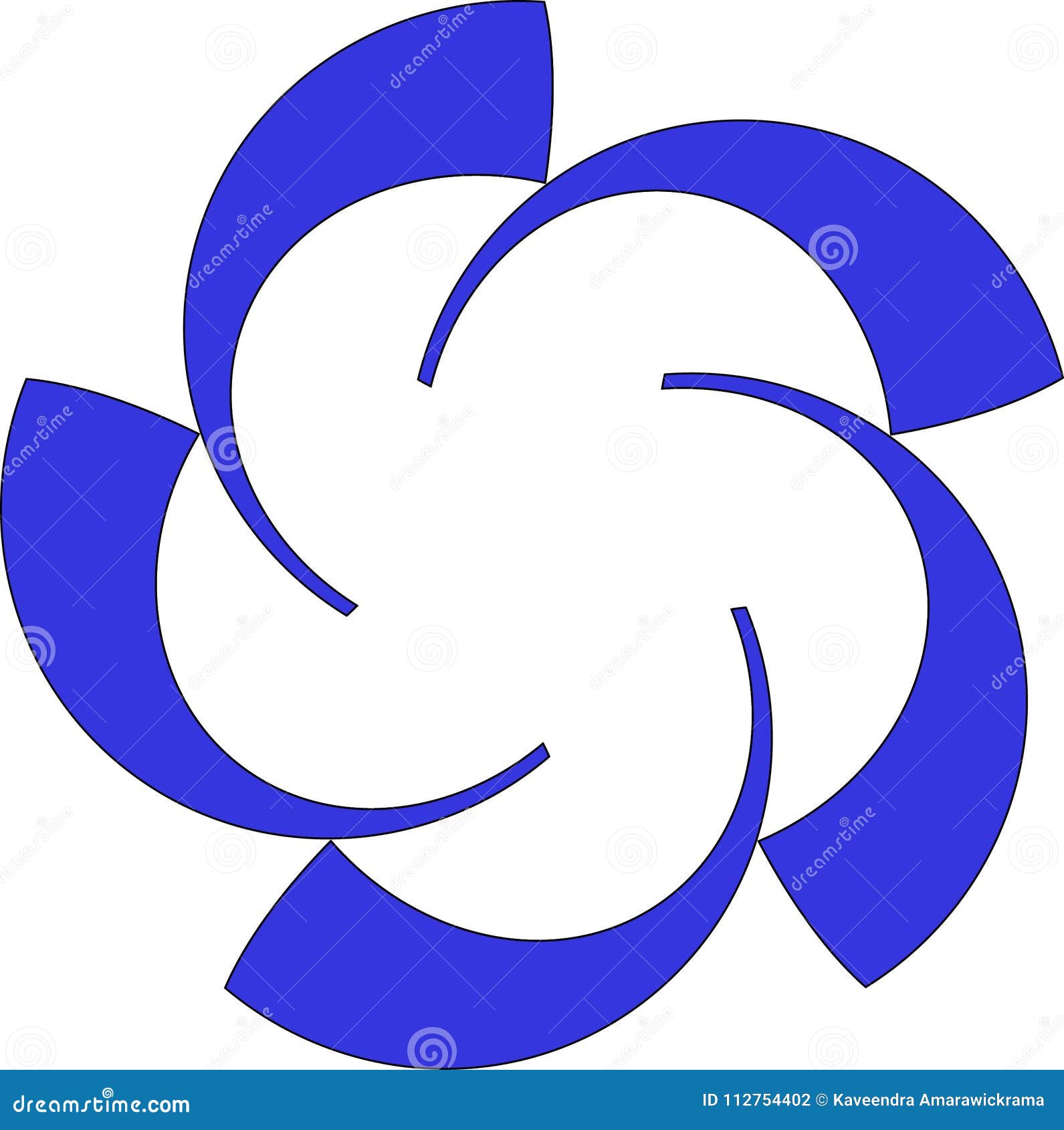 Basic blue color Logo stock vector. Illustration of edges - 112754402