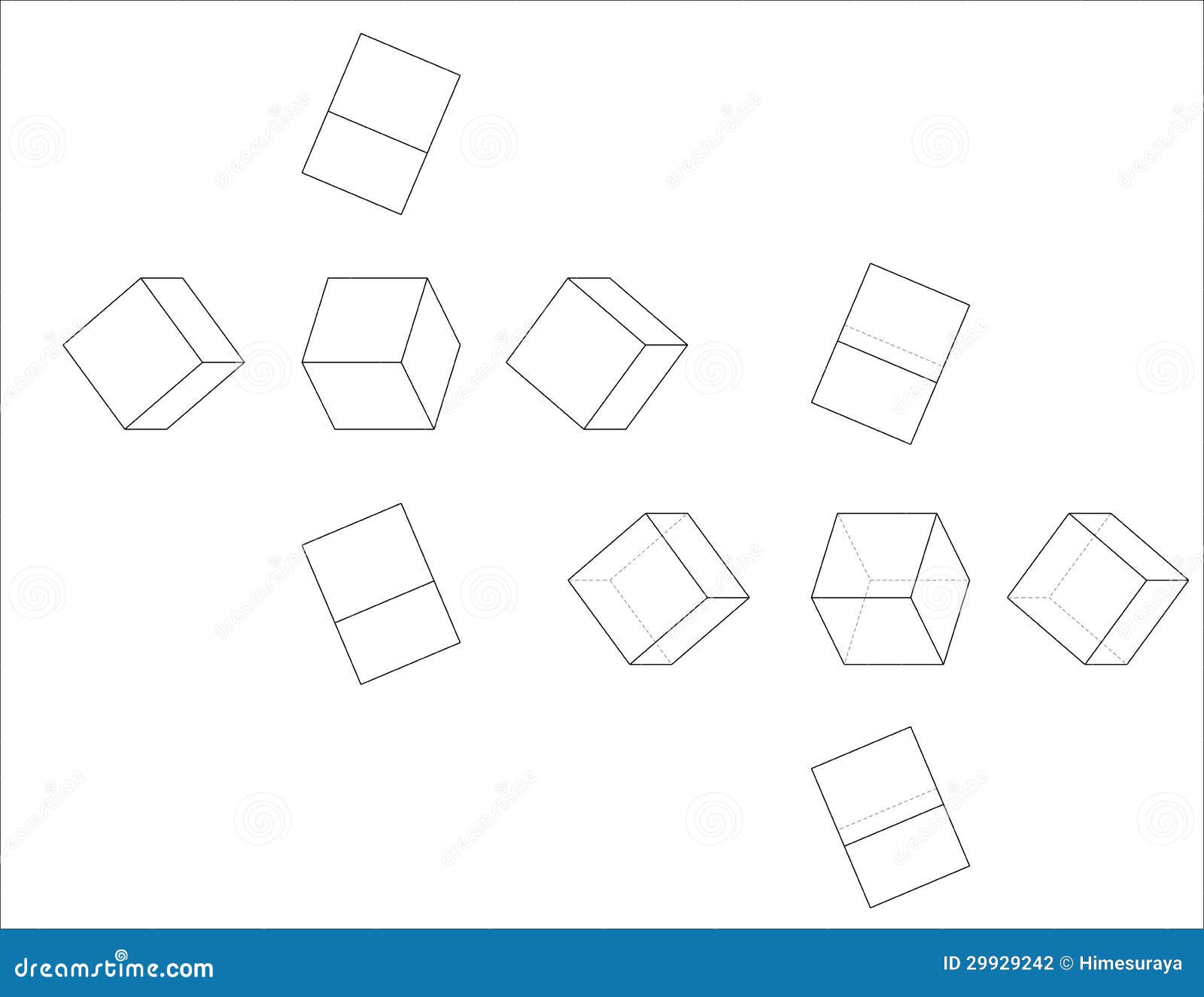 Basic Box stock illustration. Illustration of perspectives - 29929242