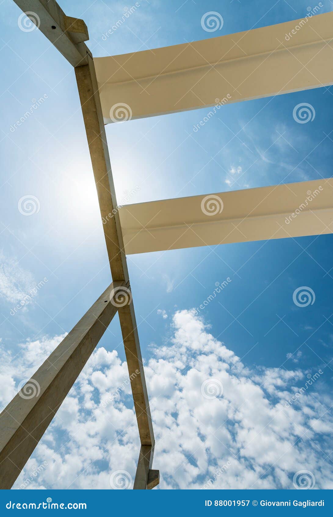 Basic Building Structure in Construction Building Site Stock Image ...