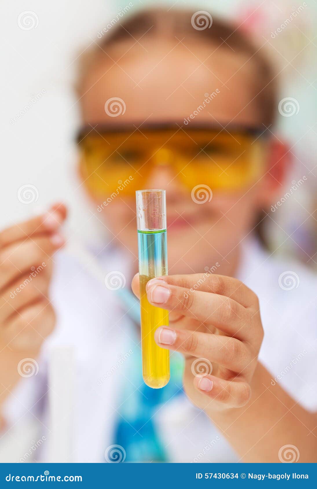 Basic Chemistry Experiment in Elementary School Stock Photo - Image of ...