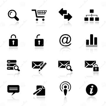 Basic - Classic Web Icons stock vector. Illustration of media - 20336702