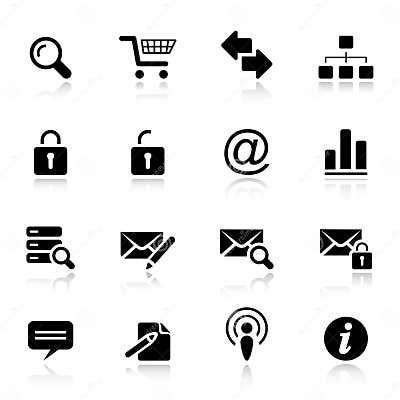 Basic - Classic Web Icons stock vector. Illustration of media - 20336702