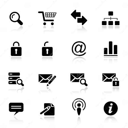 Basic - Classic Web Icons stock vector. Illustration of media - 20336702