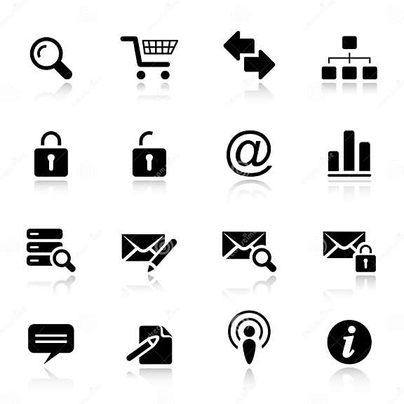 Basic - Classic Web Icons stock vector. Illustration of media - 20336702