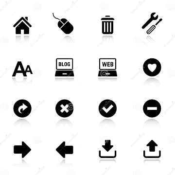 Basic - Classic Web Icons stock vector. Illustration of send - 20336705
