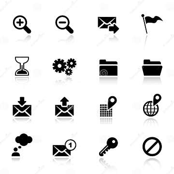 Basic - Classic Web Icons stock vector. Illustration of case - 20336706