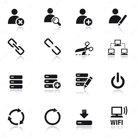 Basic - Classic Web Icons stock vector. Illustration of chain - 20336707