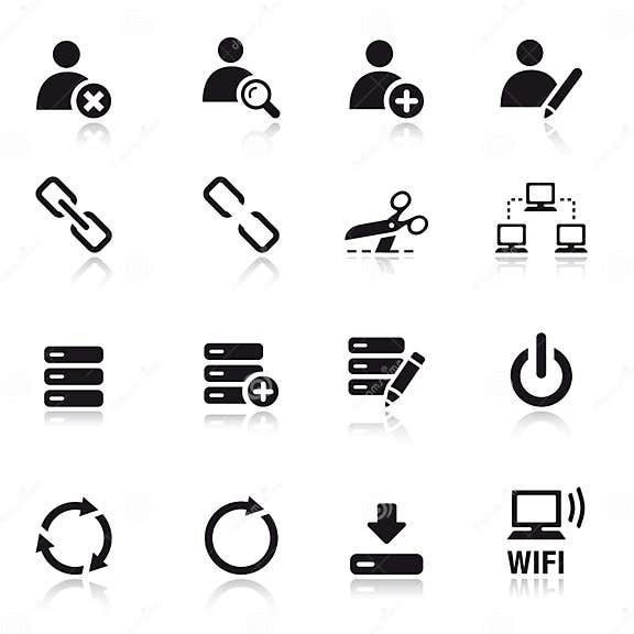 Basic - Classic Web Icons stock vector. Illustration of chain - 20336707