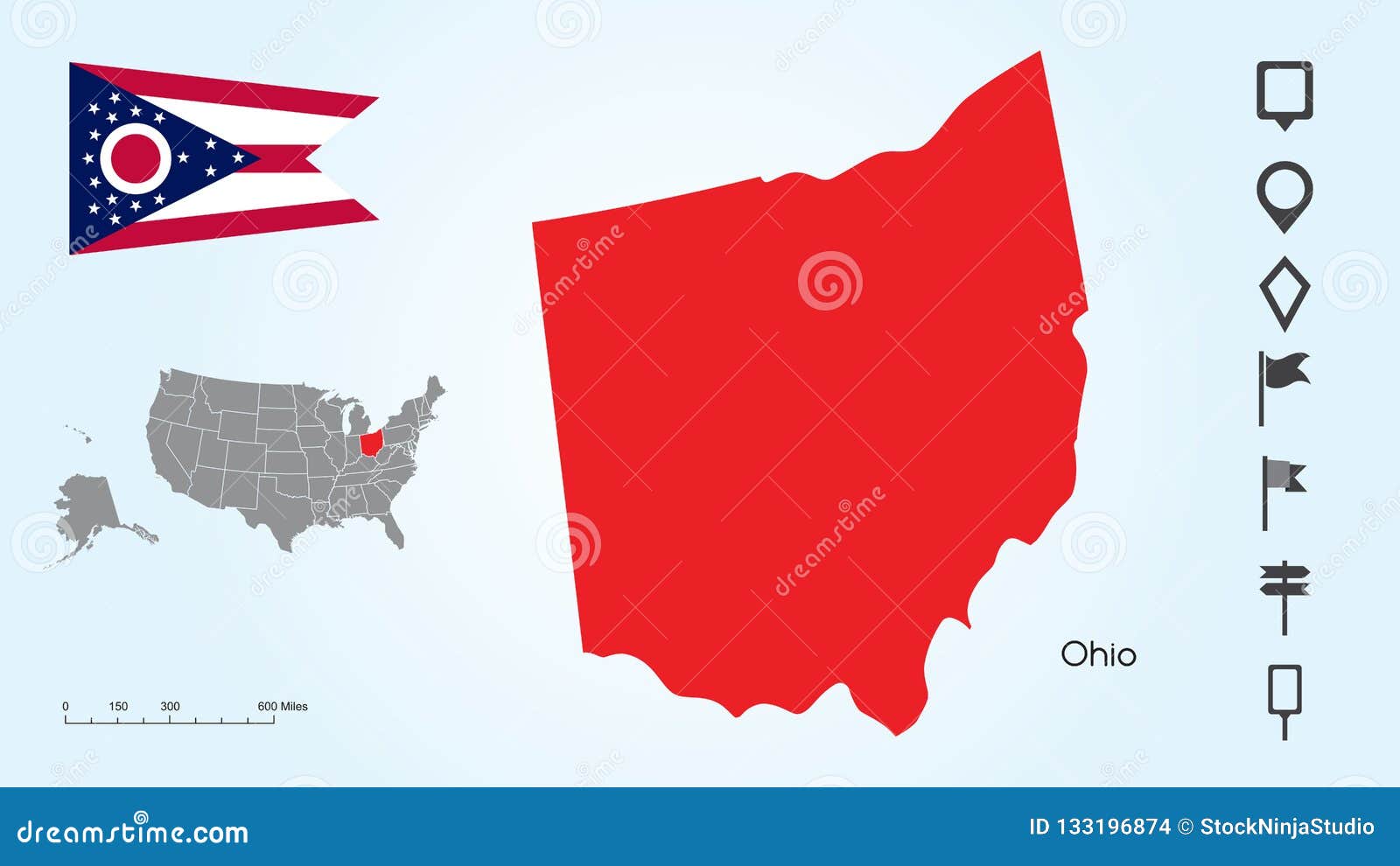 Locator Map Of The UNITED COUNTIES OF PRESCOTT AND RUSSELL Cartoon ...