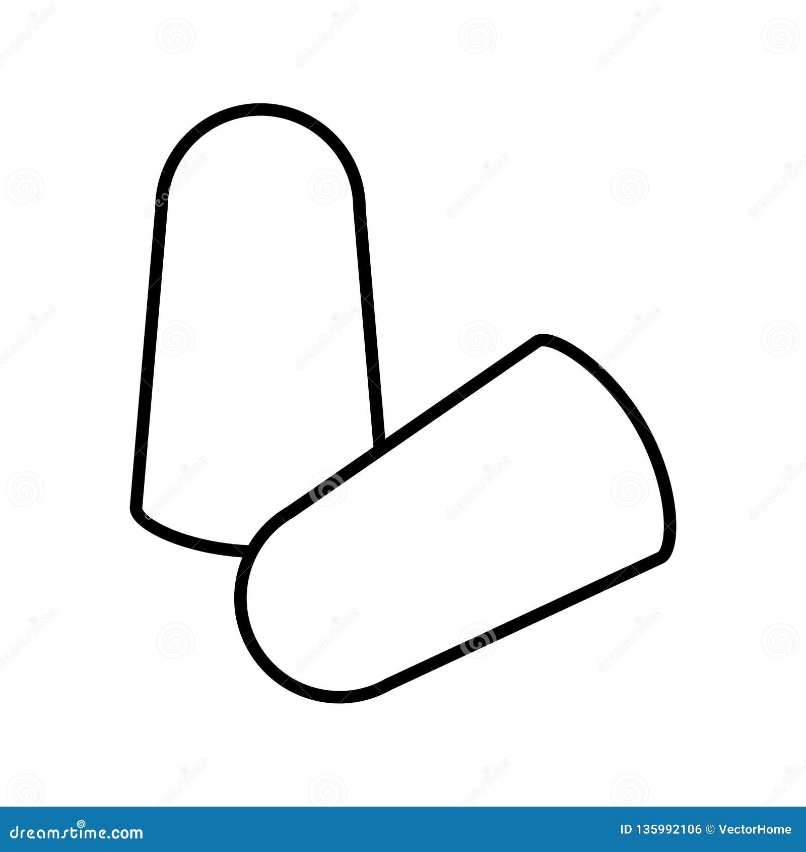 Earplug Icon , Vector Illustration Stock Vector - Illustration of ...