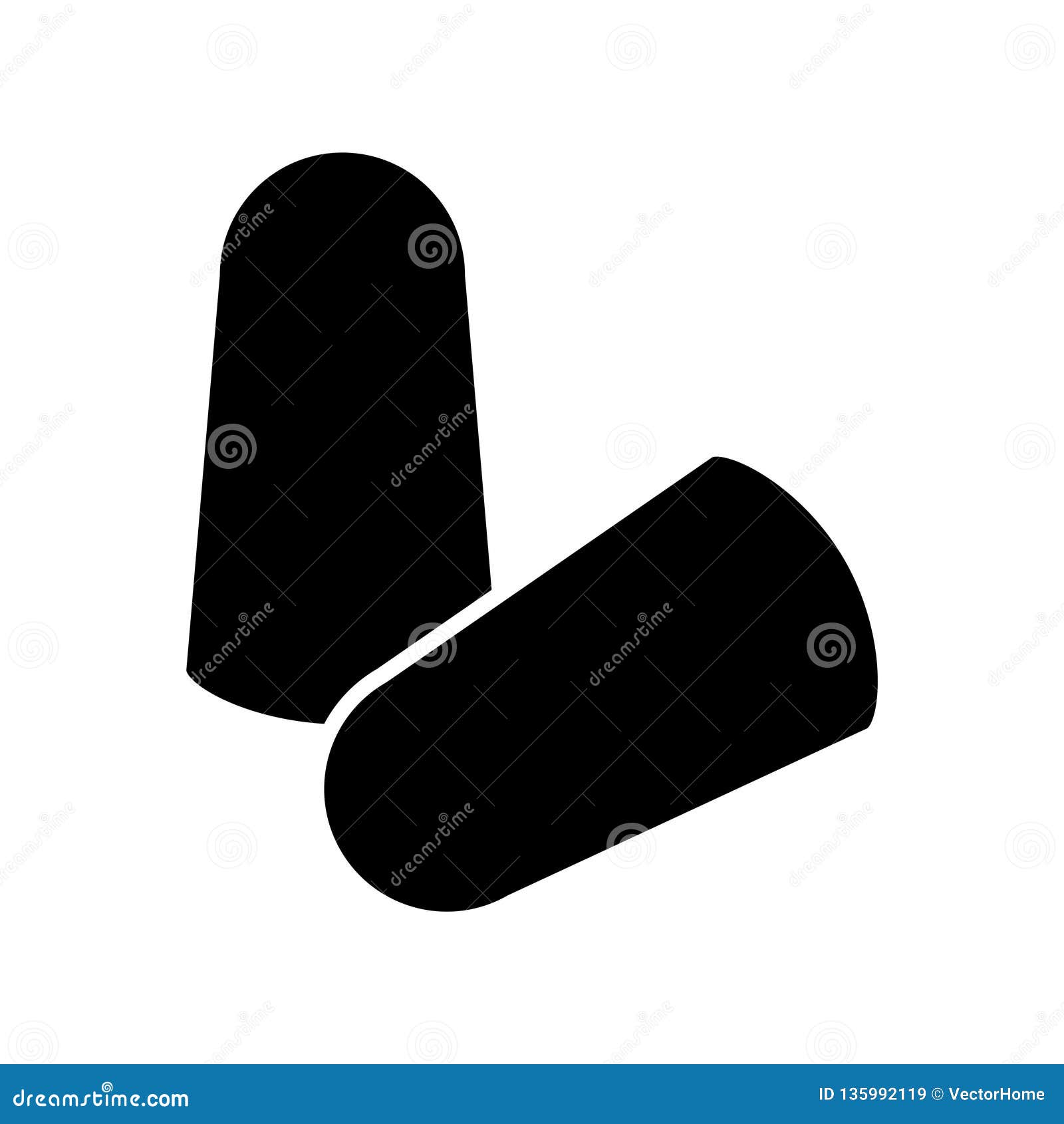 Earplug Icon , Vector Illustration Stock Vector - Illustration of ...