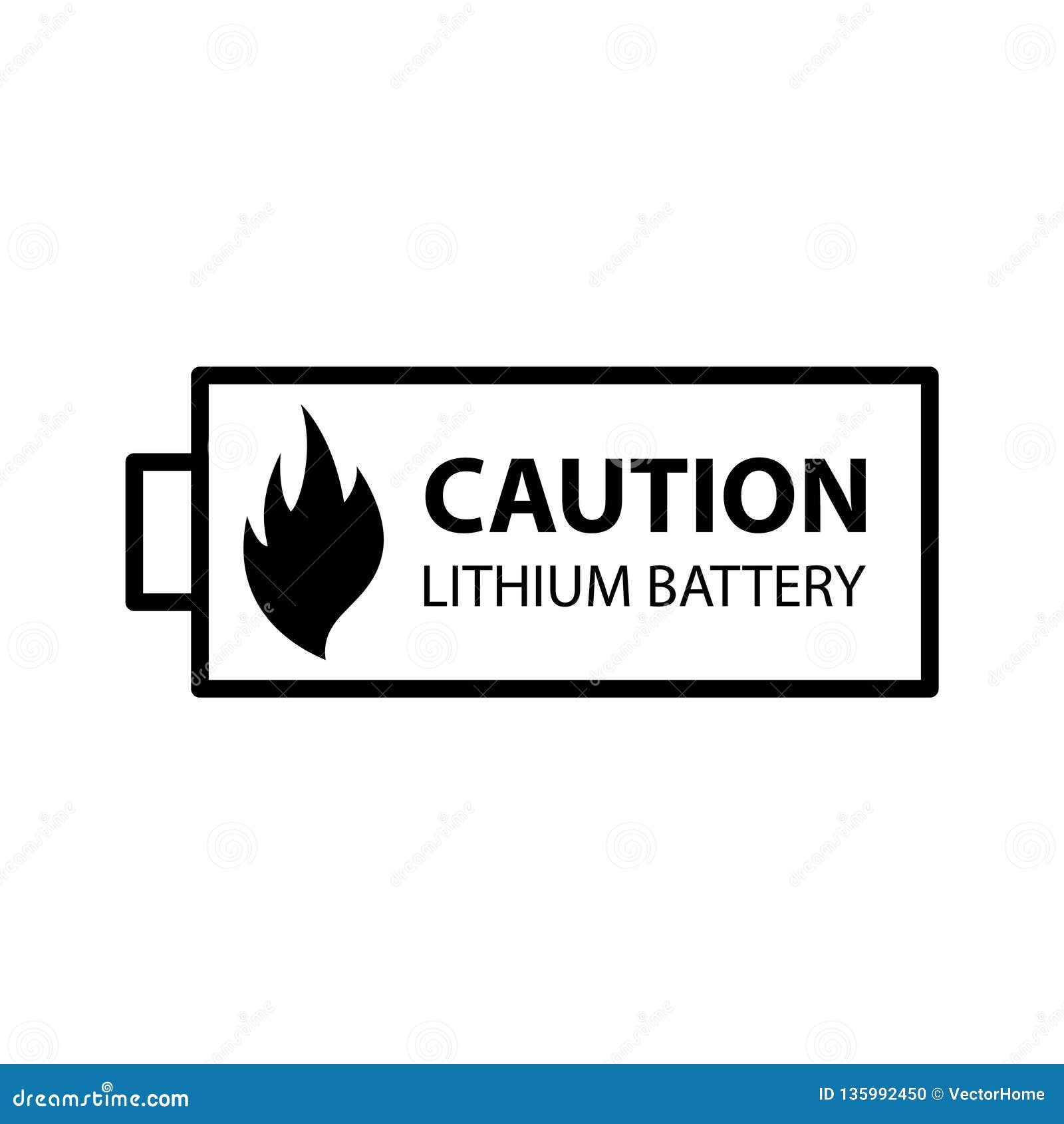 Caution Lithium Ion Battery Symbol Sign, Vector Illustration, Isolate ... Caution Lithium Ion Battery Symbol Sign, Vector Illustration, Isolate ...