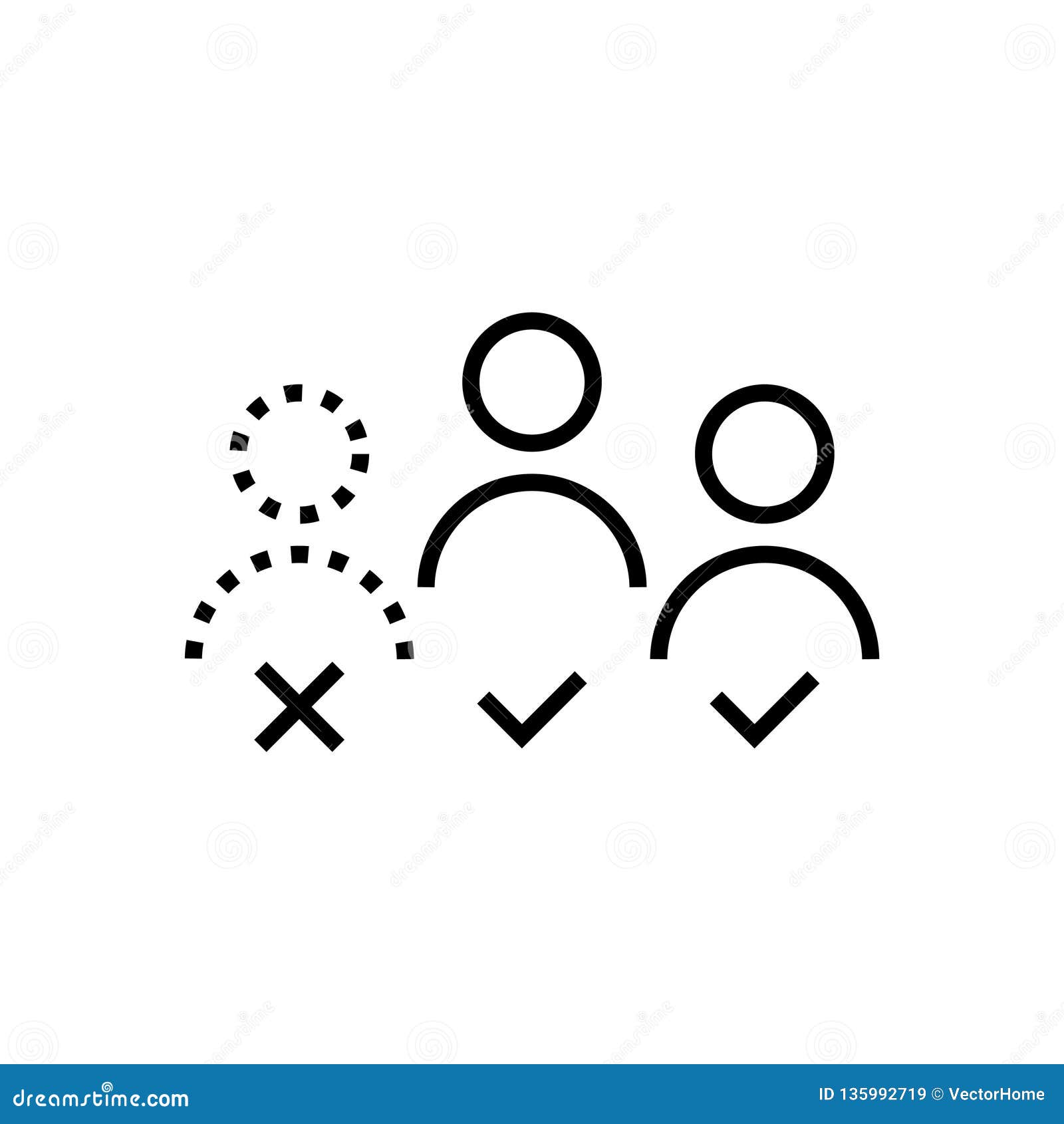 Absentees Icon, Vector Illustration Stock Vector - Illustration of ...