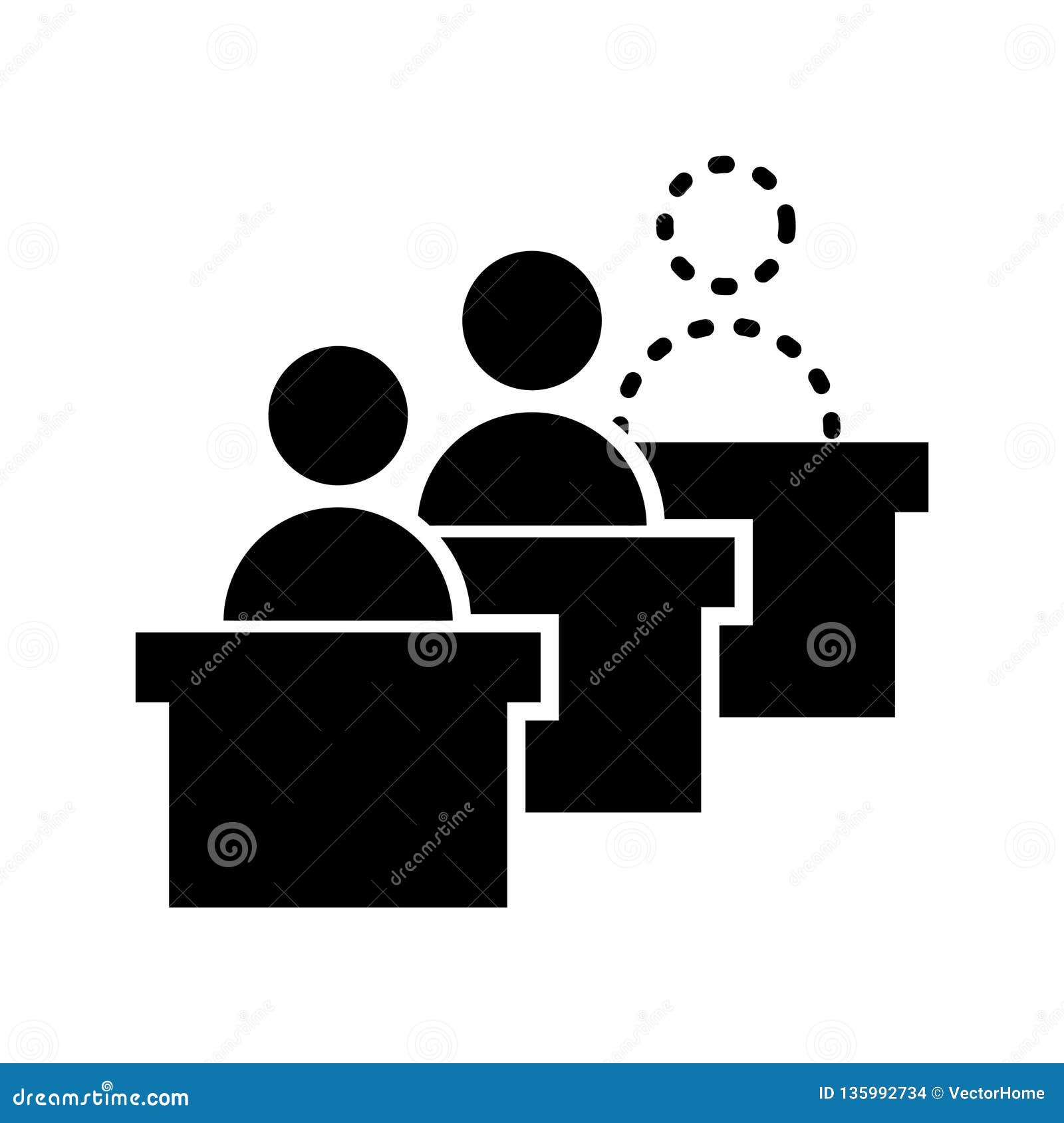 Absentees Icon, Vector Illustration Stock Vector - Illustration of ...