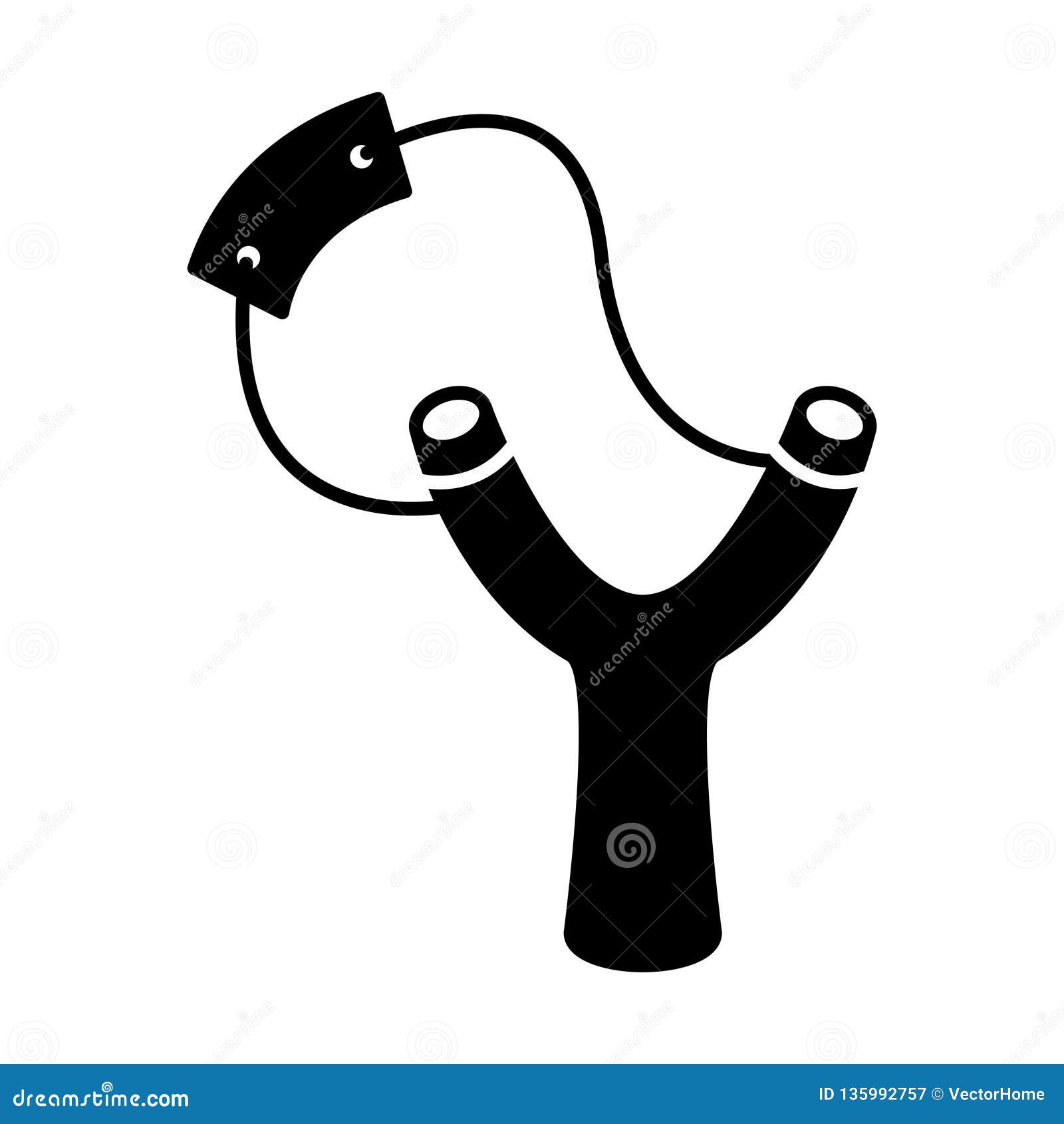 Slingshot Icon, Illustration Stock Vector - Illustration of flat, sign: 135992757