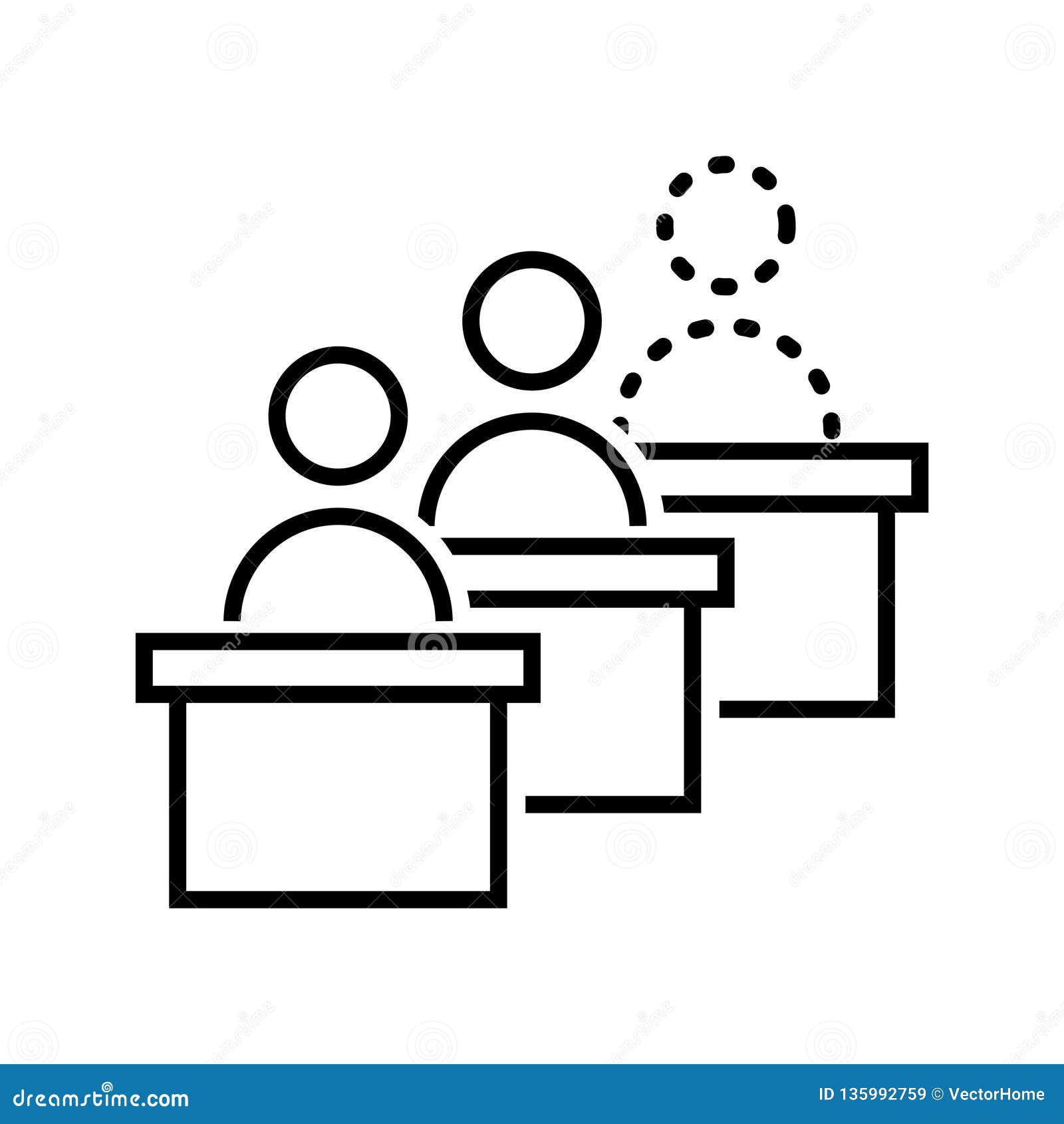 Absentees Icon, Vector Illustration Stock Vector - Illustration of ...