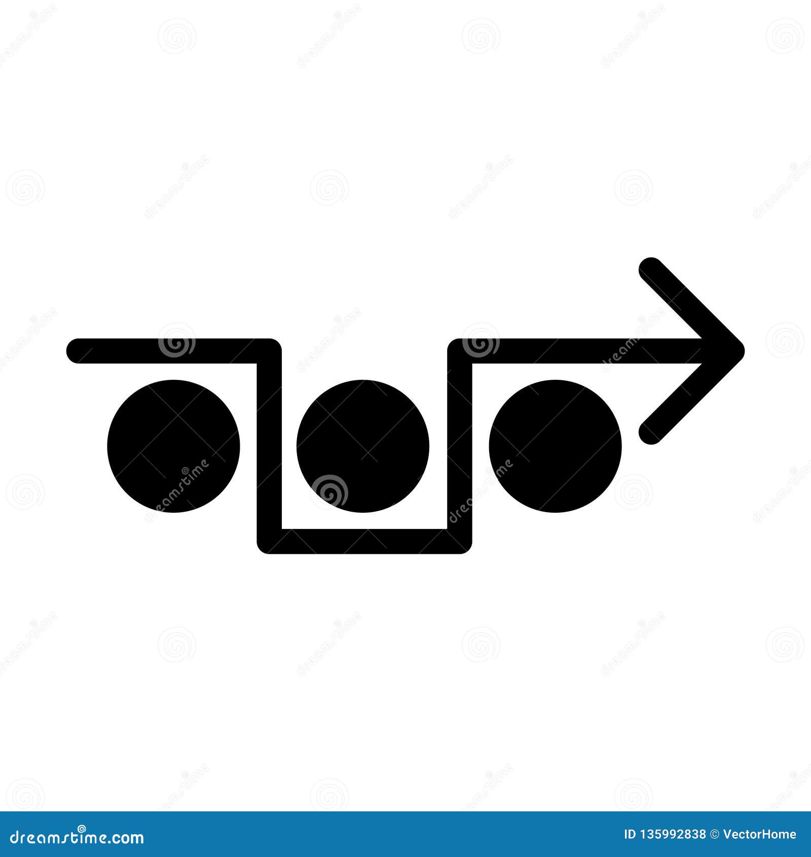 Avoiding Icon, Vector Illustration Stock Vector - Illustration of redo ...