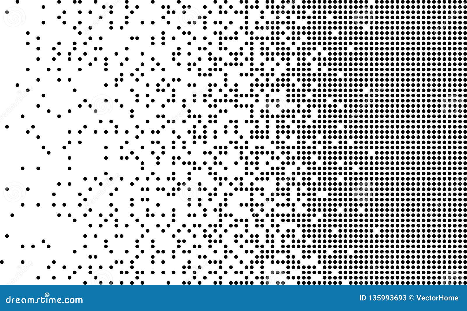 Disintegration, Dispersed Background, Vector Illustration ...