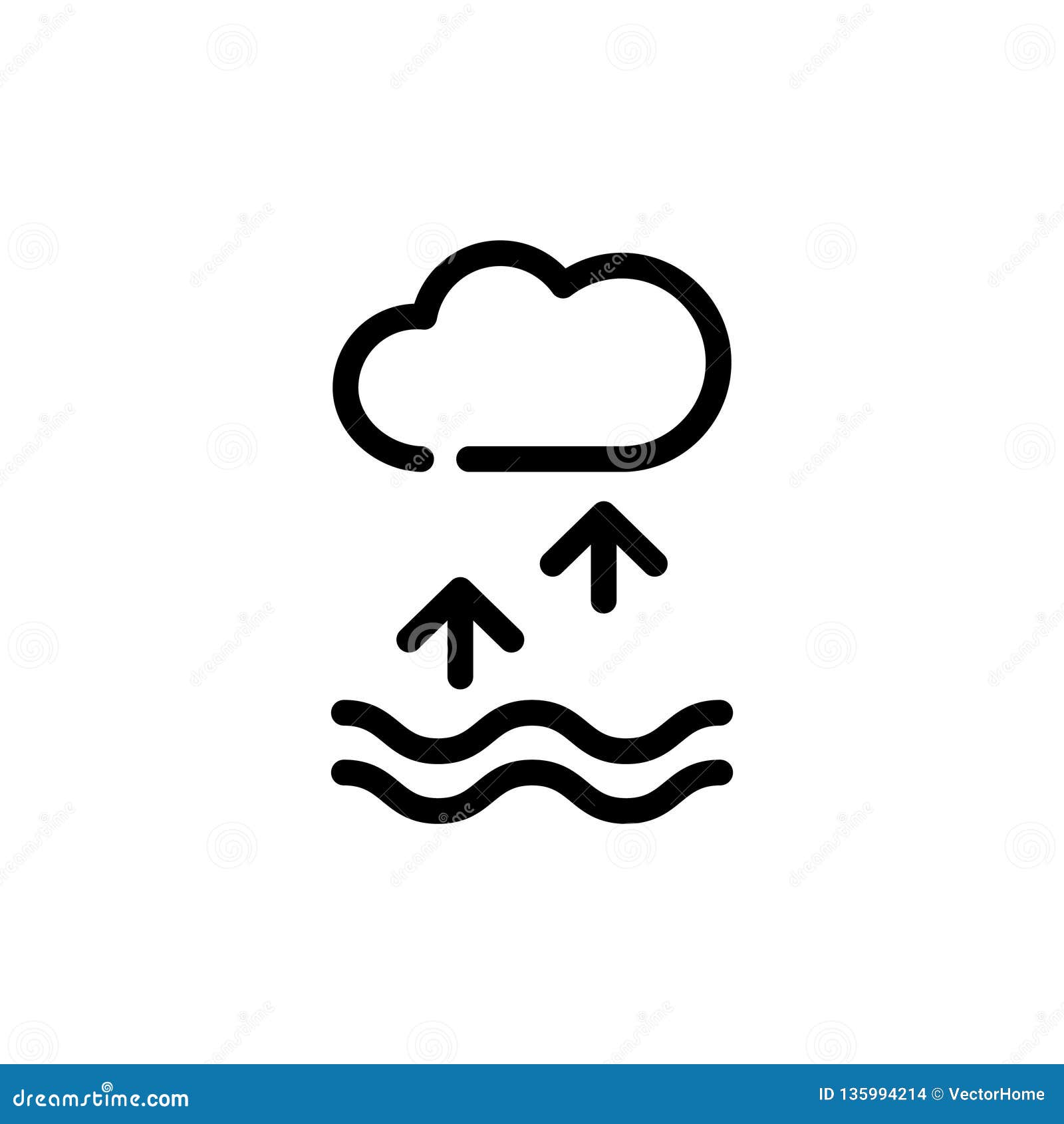 Evaporation Icon, Heat Release, Aroma Diffusion Logo, Evaporation Wet ...