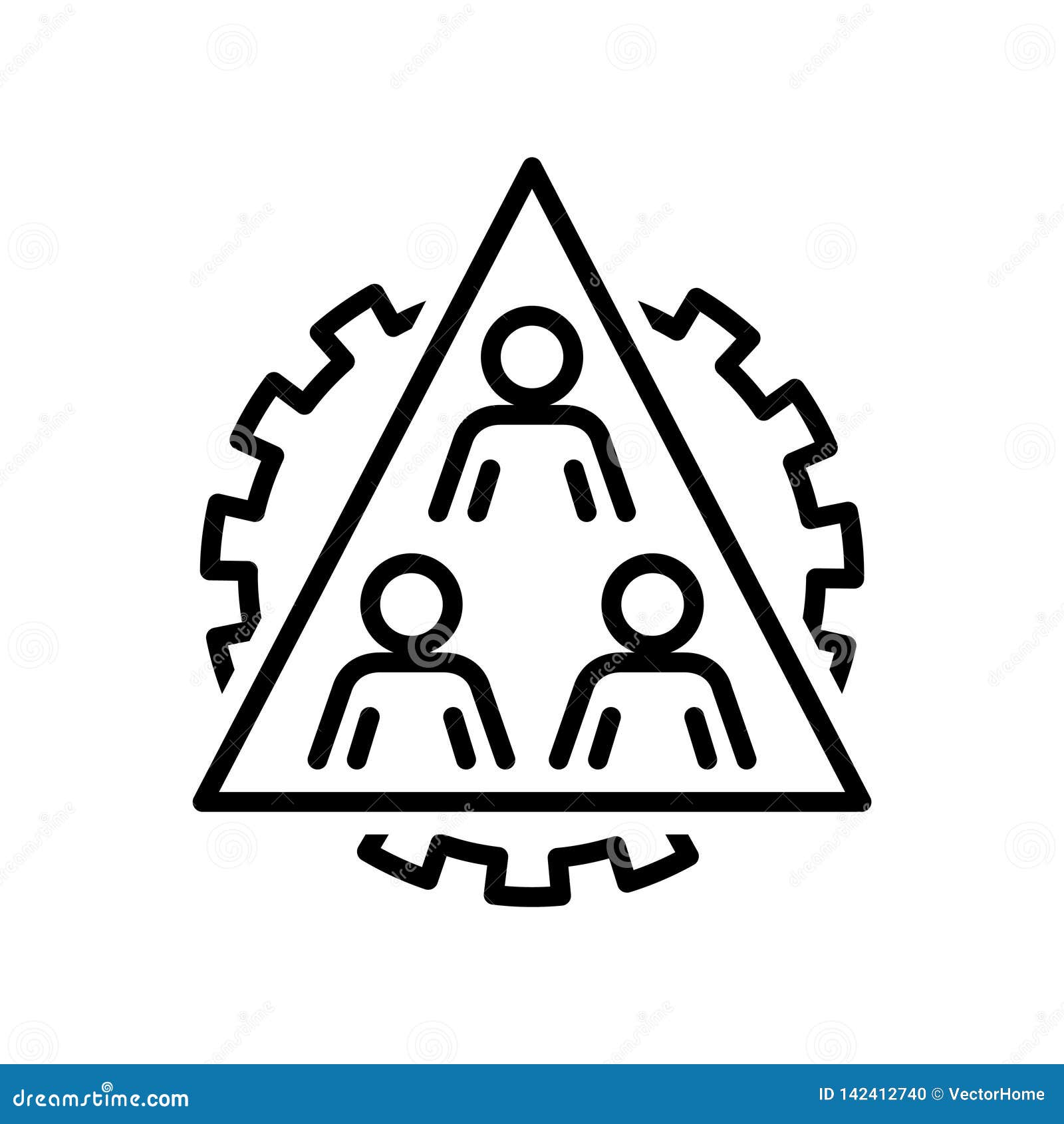 Management Icon, Vector on a White Background. Stock Vector ...