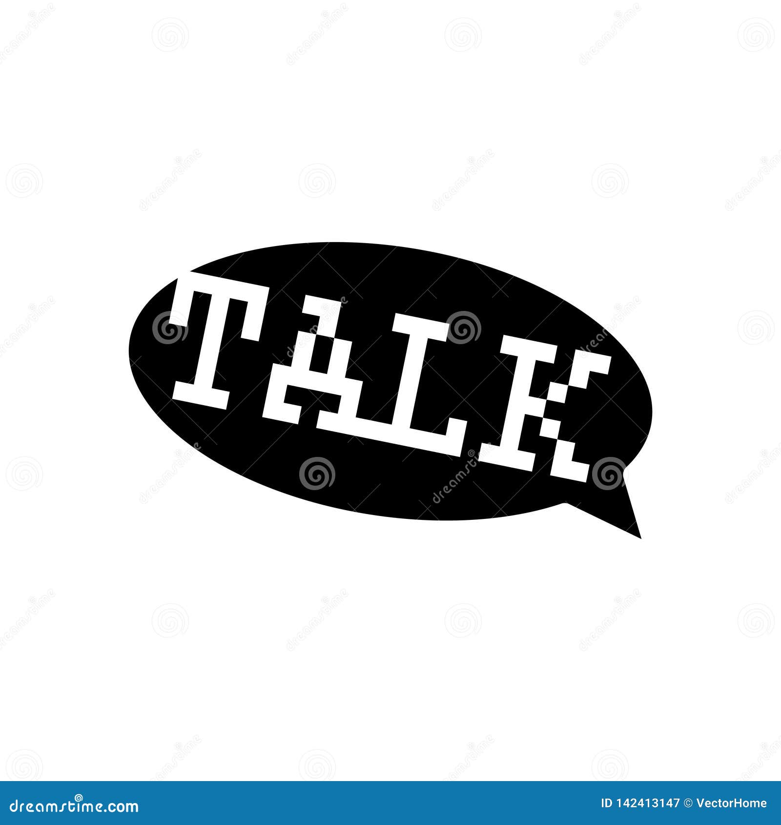 Talk Logo, Vector Icon, Vector on a White Background. Stock Vector ...