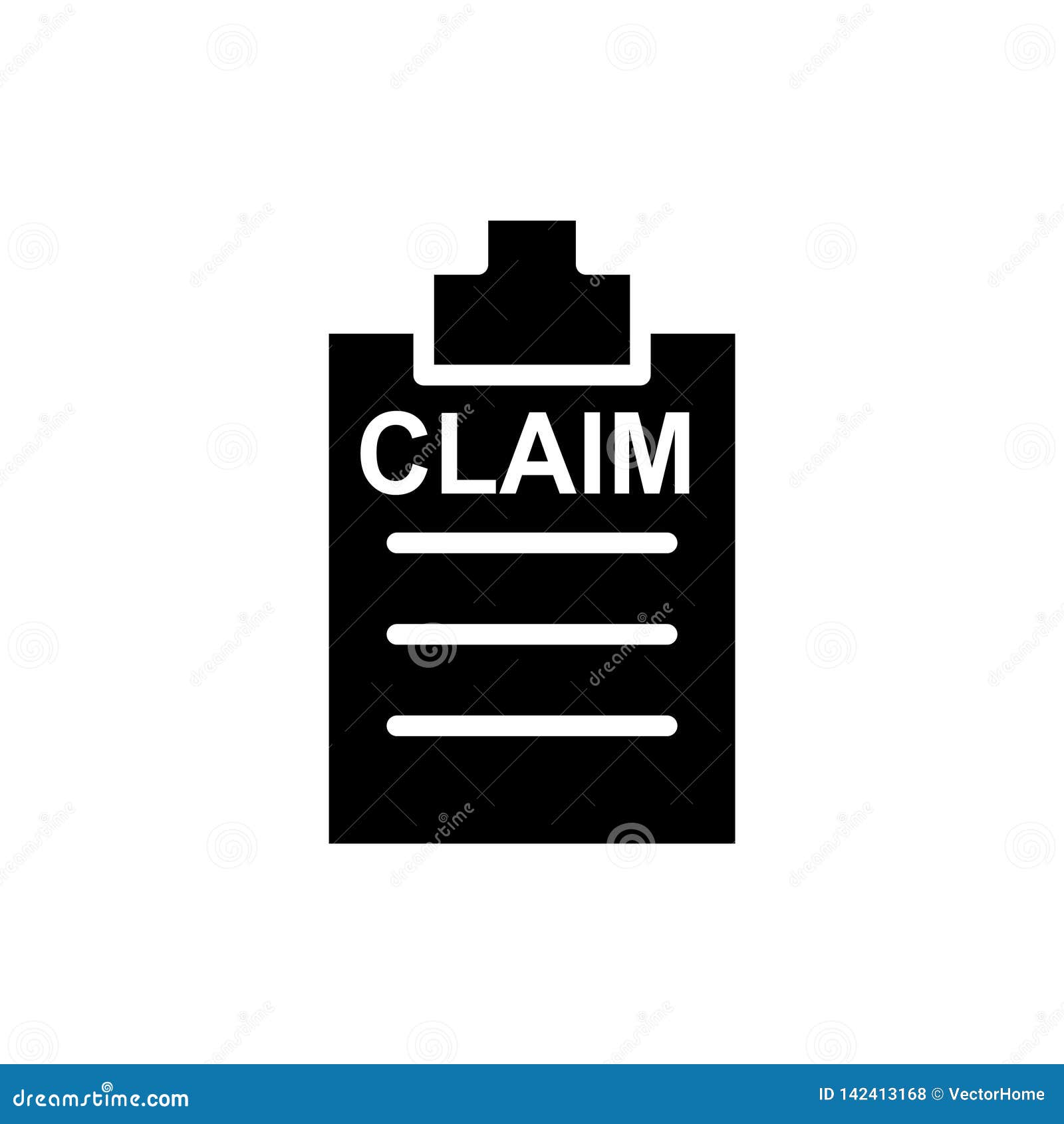 Claim Icon, Vector on a White Background. Stock Vector - Illustration ...