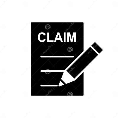Claim Icon, Vector on a White Background. Stock Vector - Illustration ...
