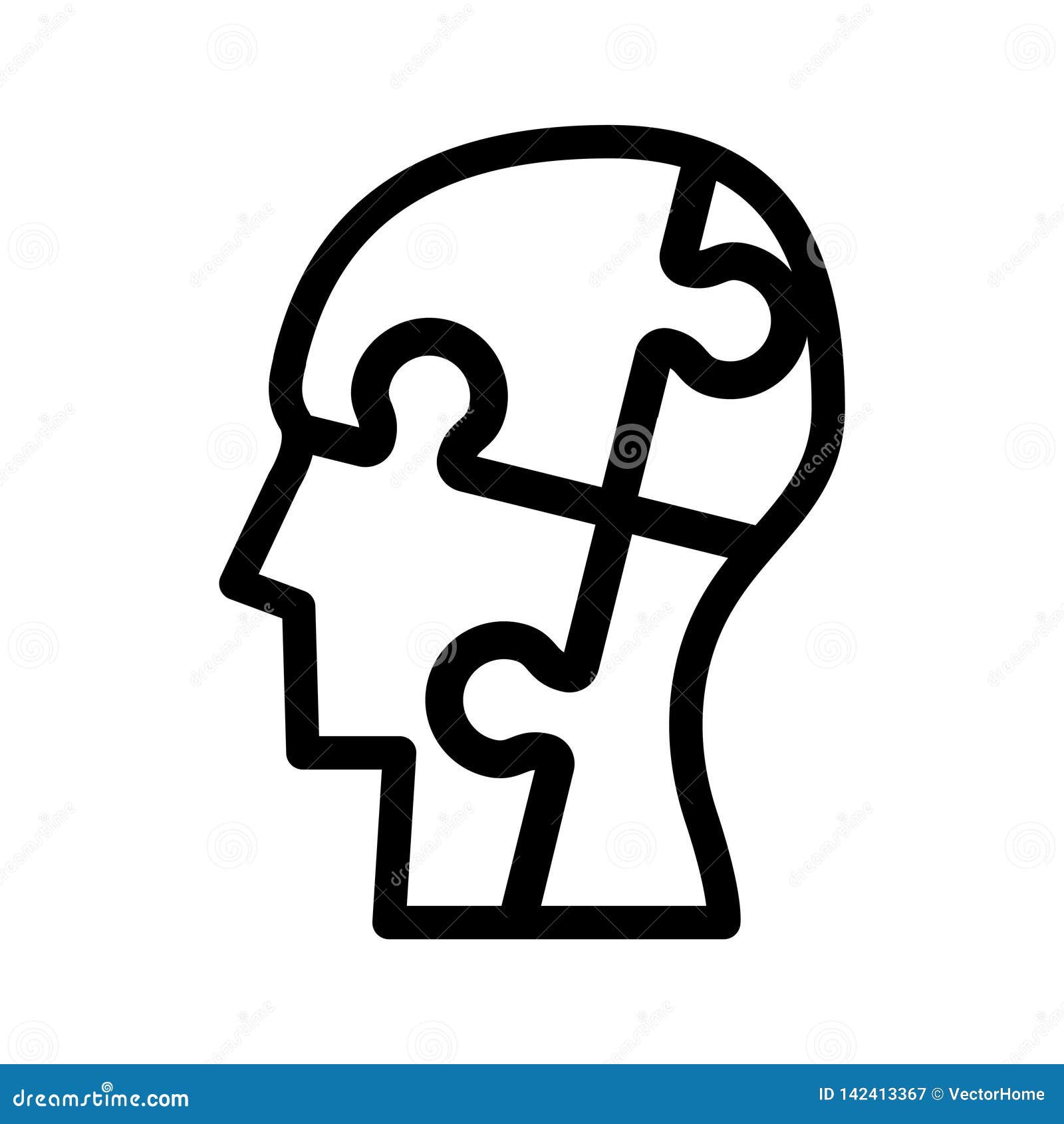 Autism Icon, Vector on a White Background. Stock Vector - Illustration ...
