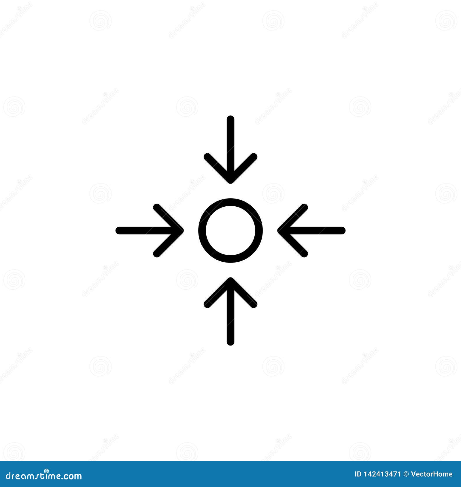 Concentration Icon, Vector on a White Background. Stock Vector ...