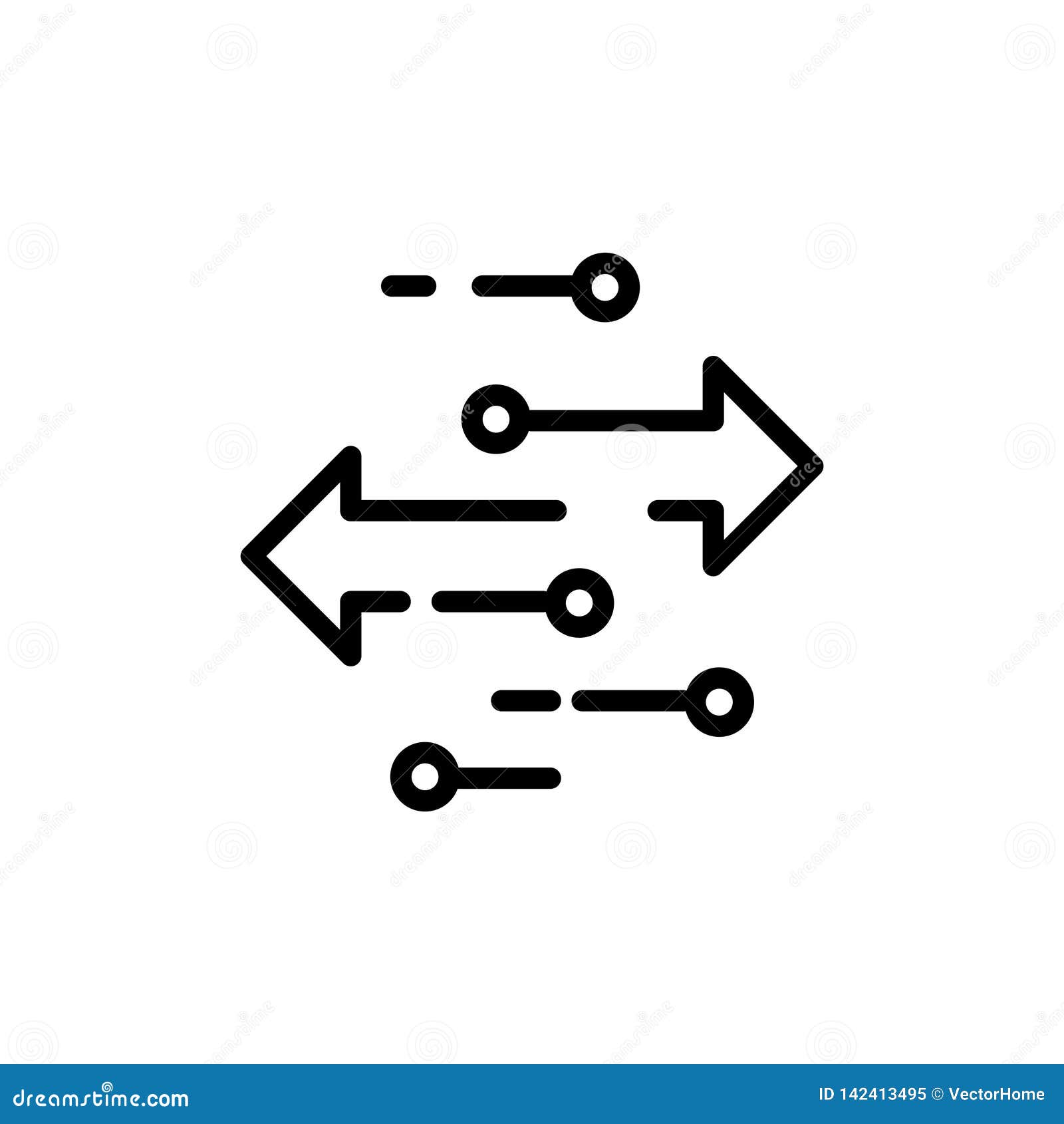 Migration Map Icon Outline Vector. War Refugee | CartoonDealer.com ...