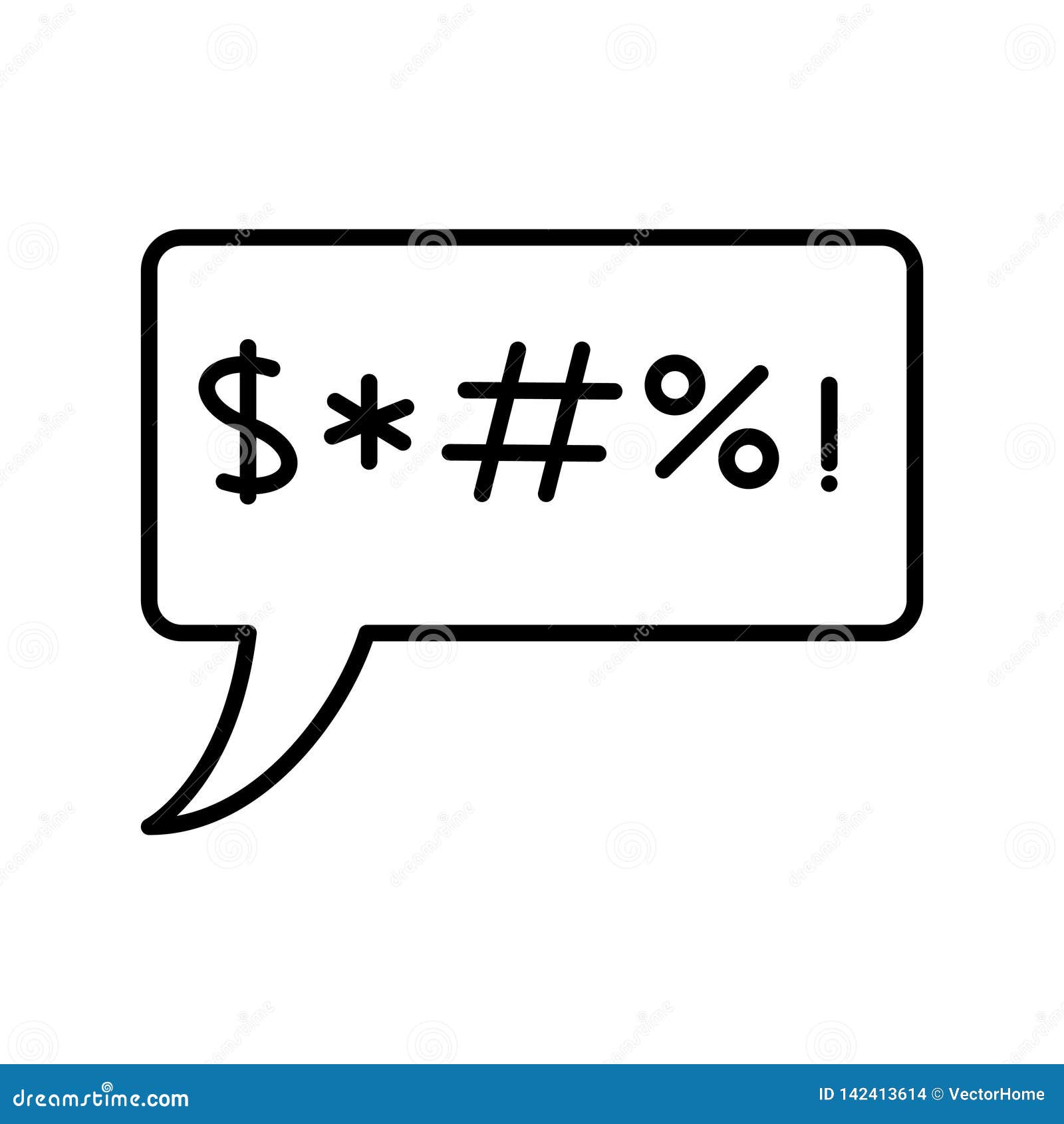 Curse Offensive Swear Word Explosion Cartoon | CartoonDealer.com #93009215