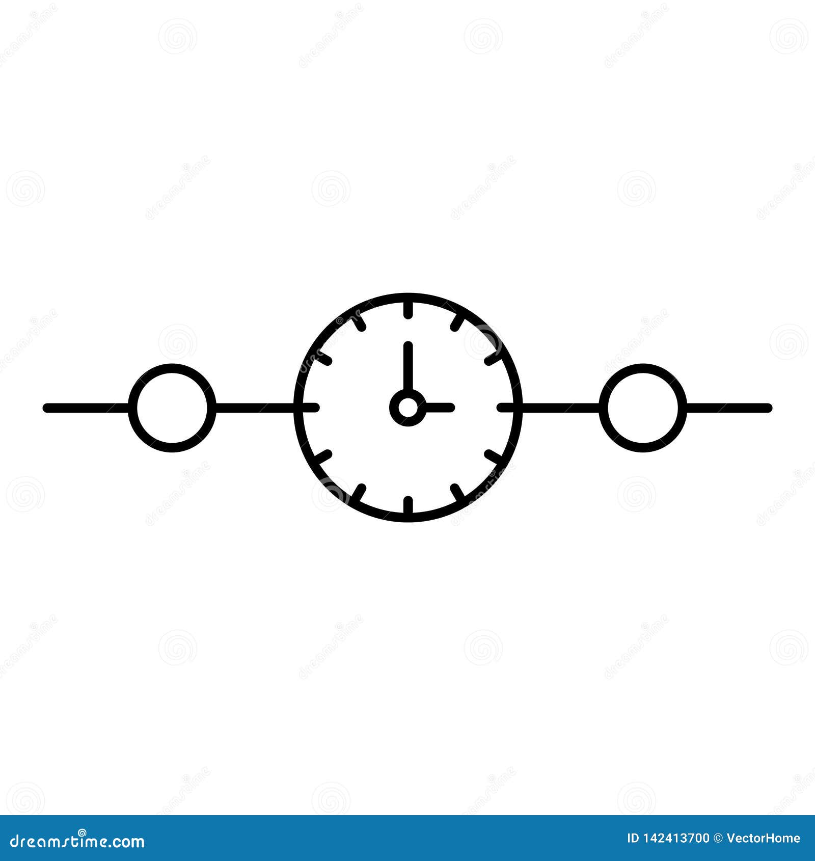Timeline Icon, Vector on a White Background. Stock Vector ...