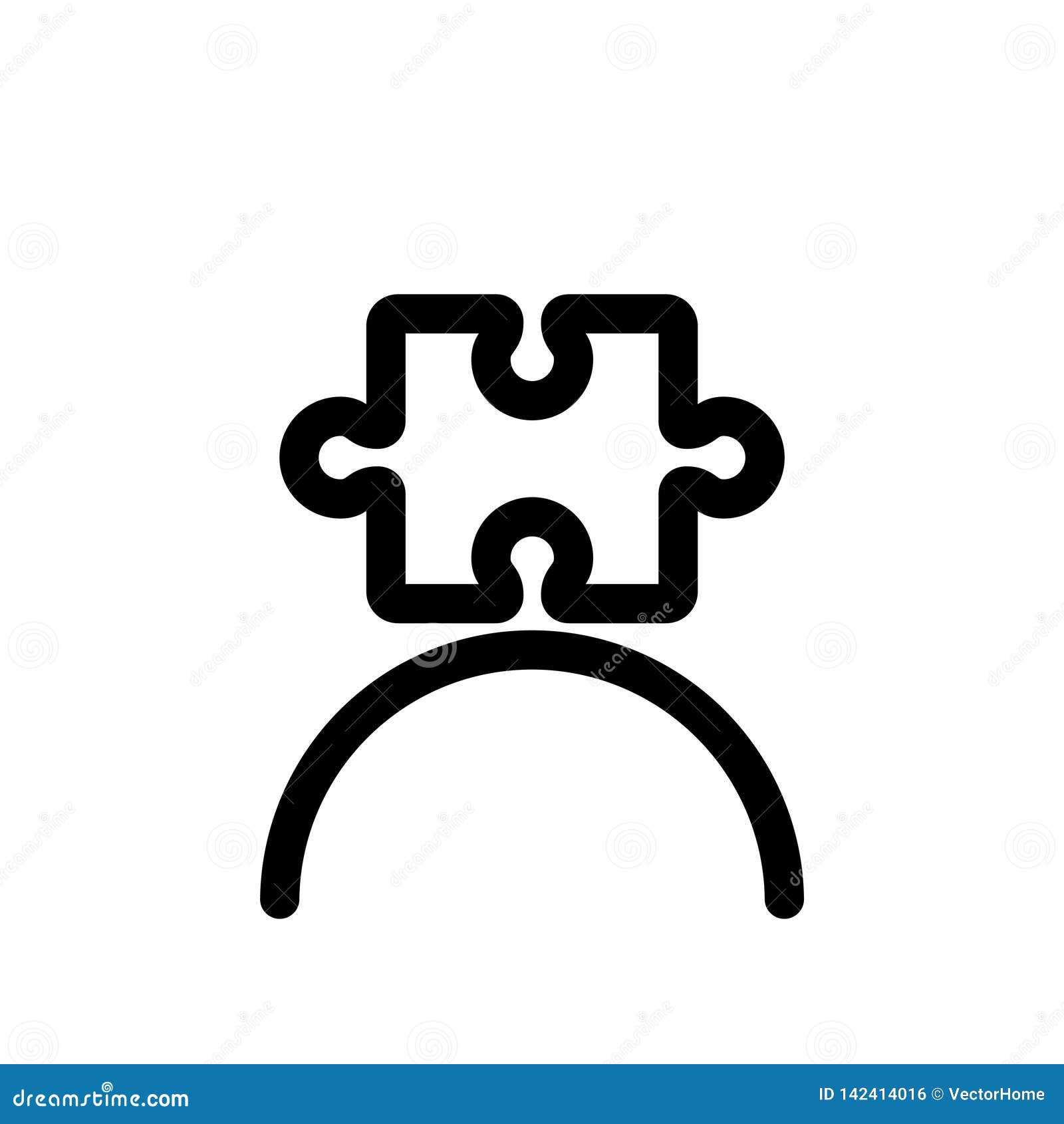 Autism Icon, Vector on a White Background. Stock Vector - Illustration ...