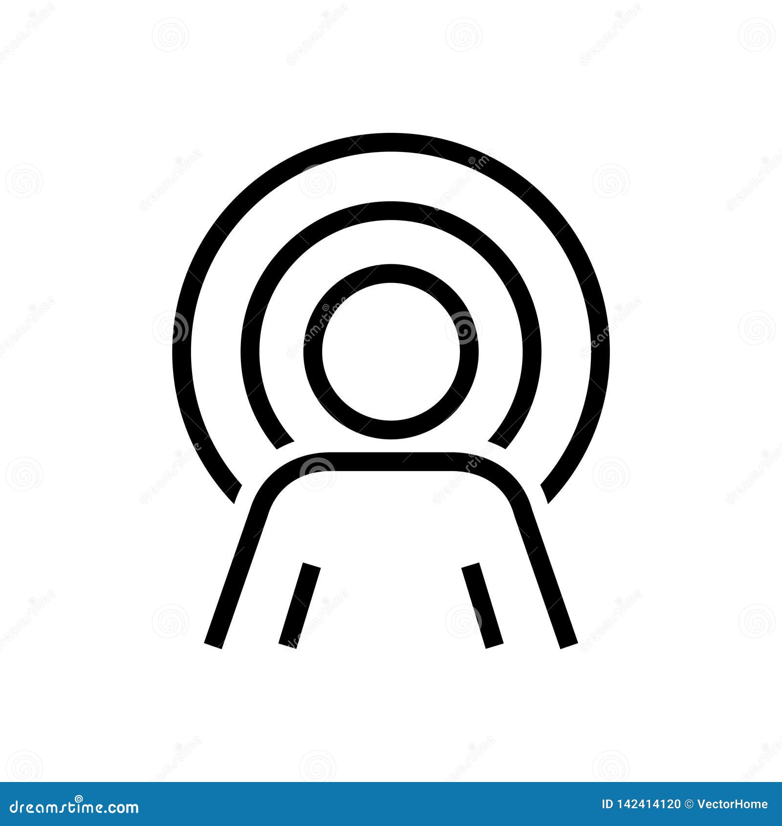 Brand Awareness Icon on a White Background. Stock Vector - Illustration ...