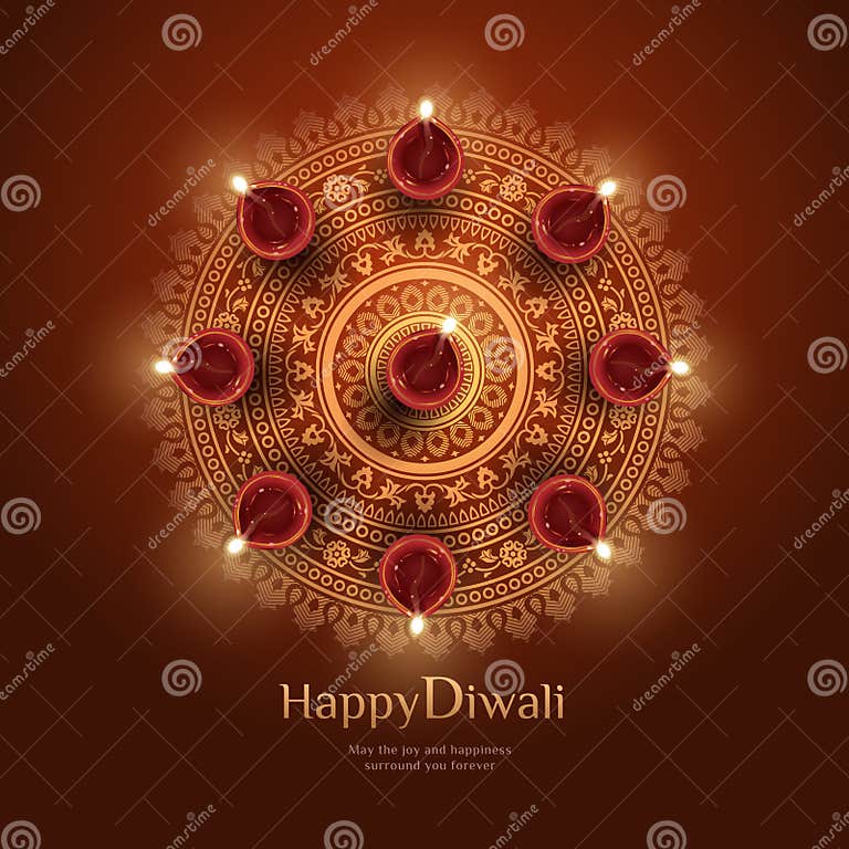 Deepavali festival design stock vector. Illustration of indian - 161943191
