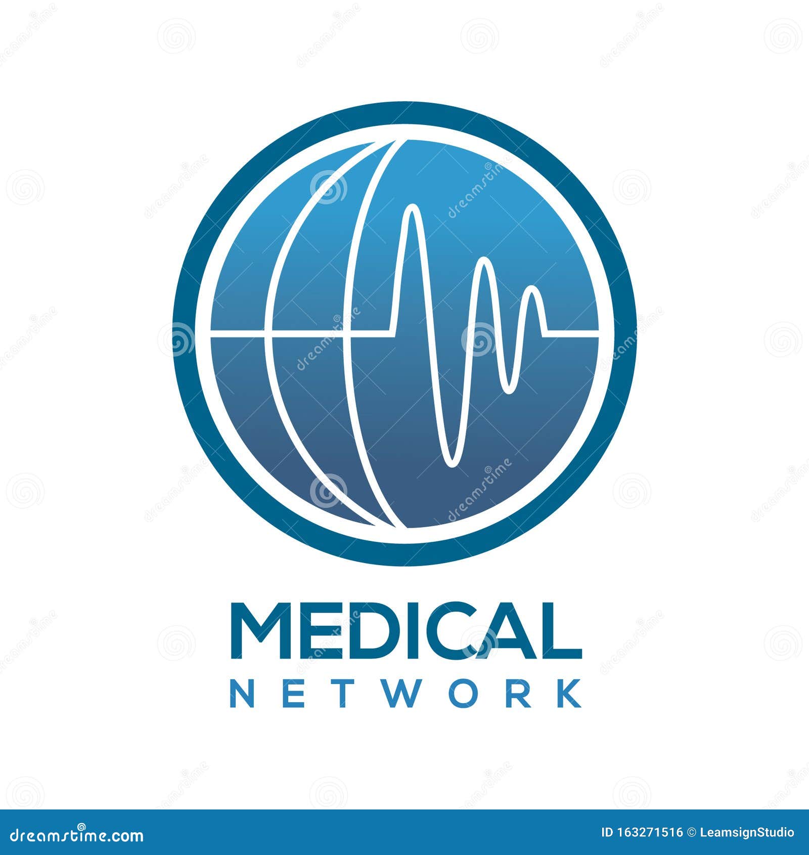 Medical Network Logo Vector Stock Vector - Illustration of pulse, life ...